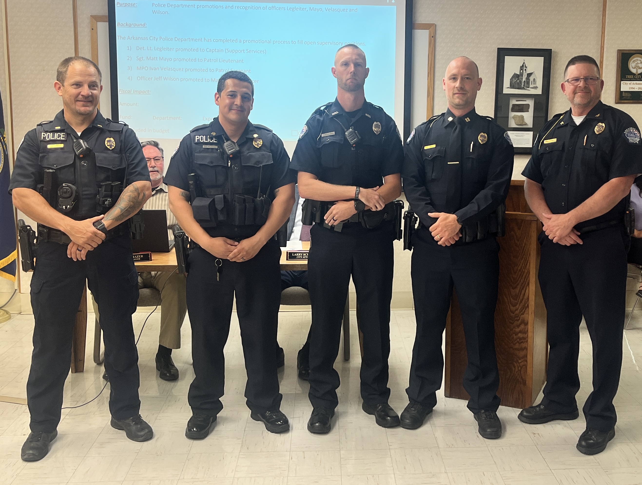 Arkansas City Police Department Announces Promotions of Four Officers ...