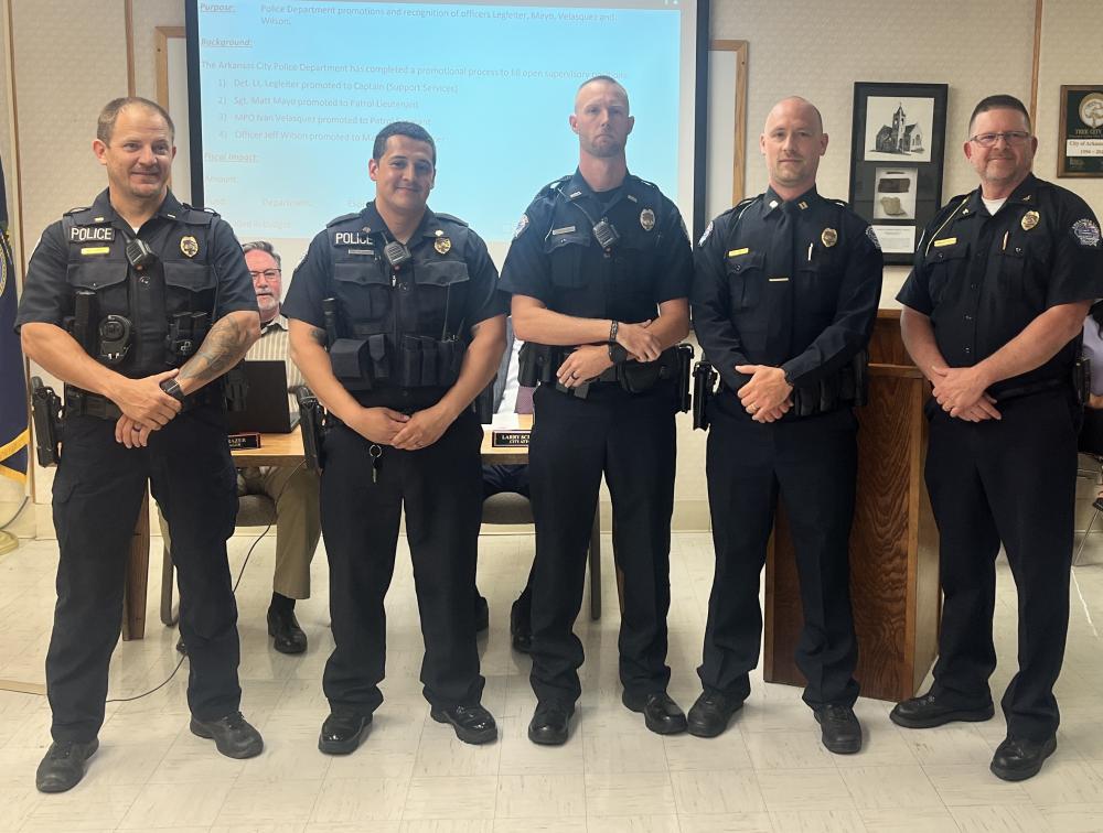 Arkansas City Police Department Announces Promotions of Four Officers ...
